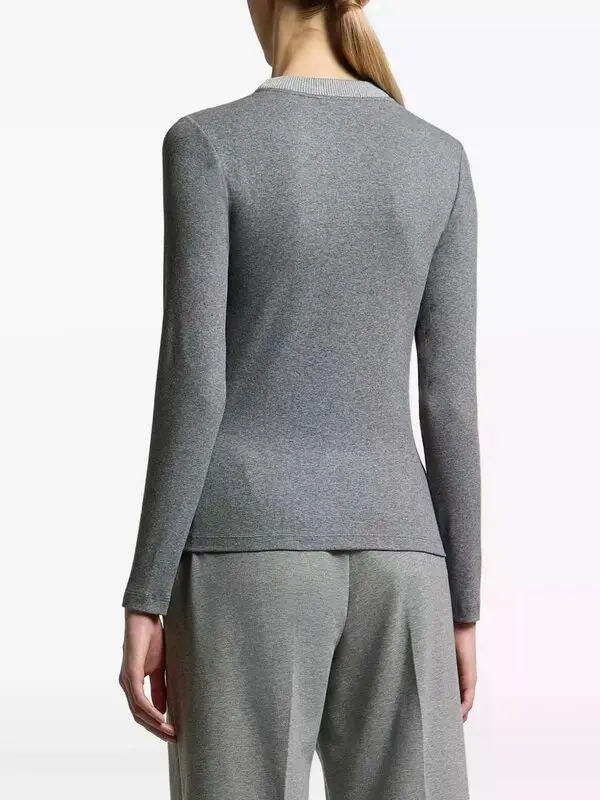Peserico Ribbed-knit Long-sleeve T-shirt