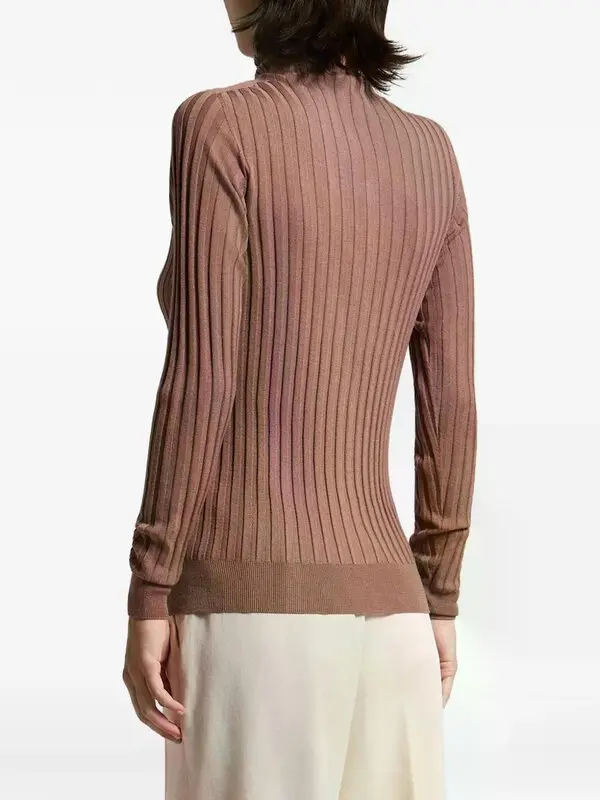 Peserico Ribbed Roll-neck Sweater