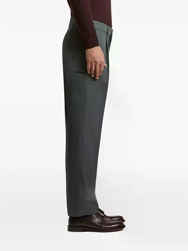 Peserico Pleated Pressed-crease Trousers