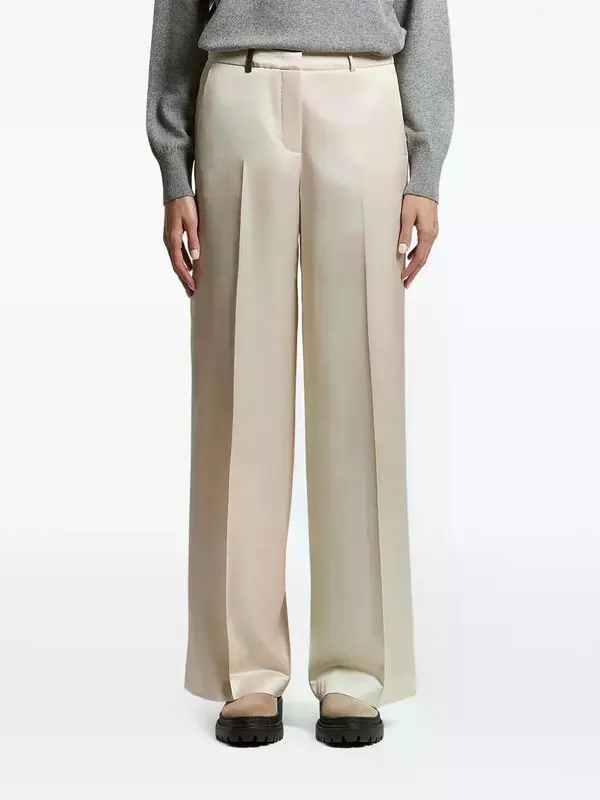 Peserico Satin-finish Wide-leg Trousers