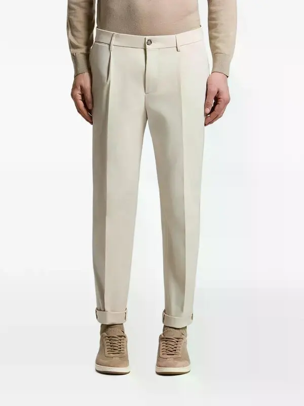 Peserico Pleated Turn-up Trousers