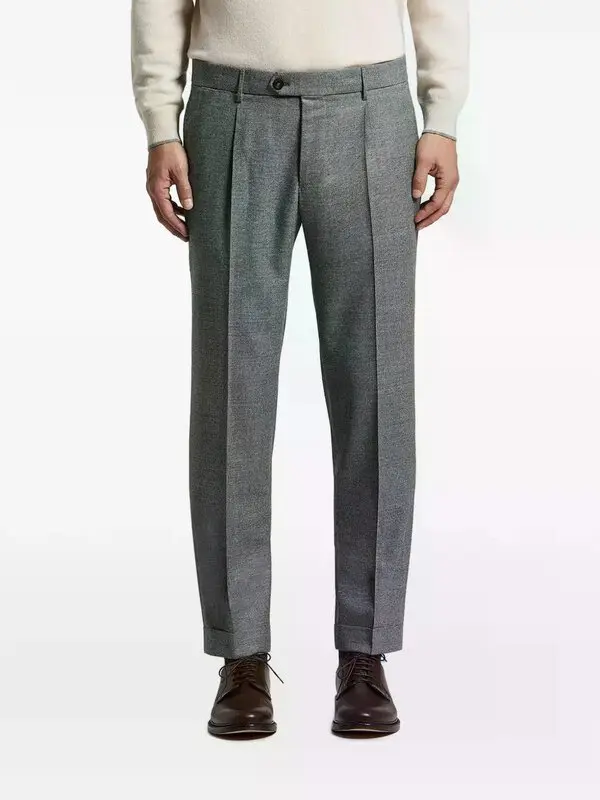 Peserico Pleated Turn-up Trousers