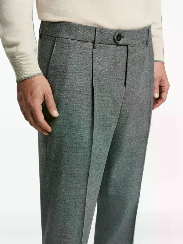 Peserico Pleated Turn-up Trousers