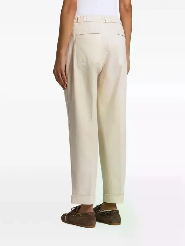 Peserico Pleated Turn-up Trousers