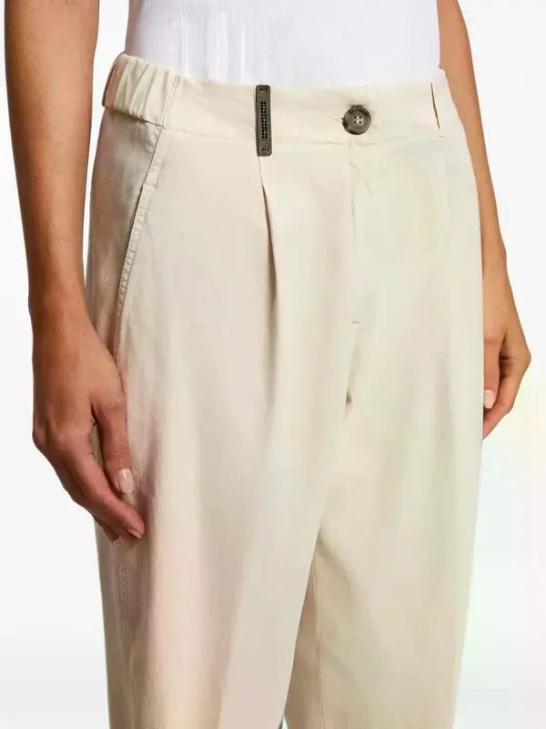 Peserico Pleated Turn-up Trousers