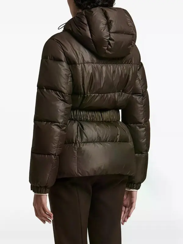 Peserico Belted Hooded Puffer Jacket