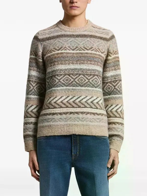 Peserico Fair Isle-knit Sweater