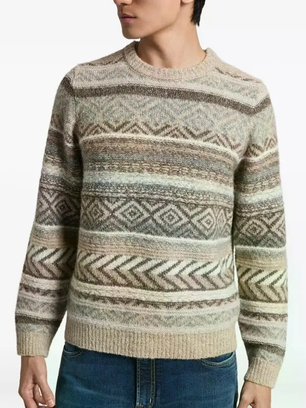 Peserico Fair Isle-knit Sweater