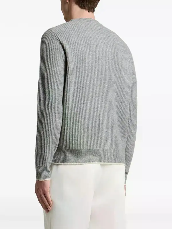 Peserico Ribbed-knit Crew-neck Sweater