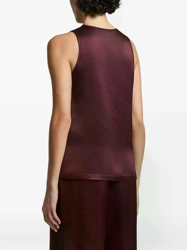 Peserico Satin-finish Scoop-neck Top