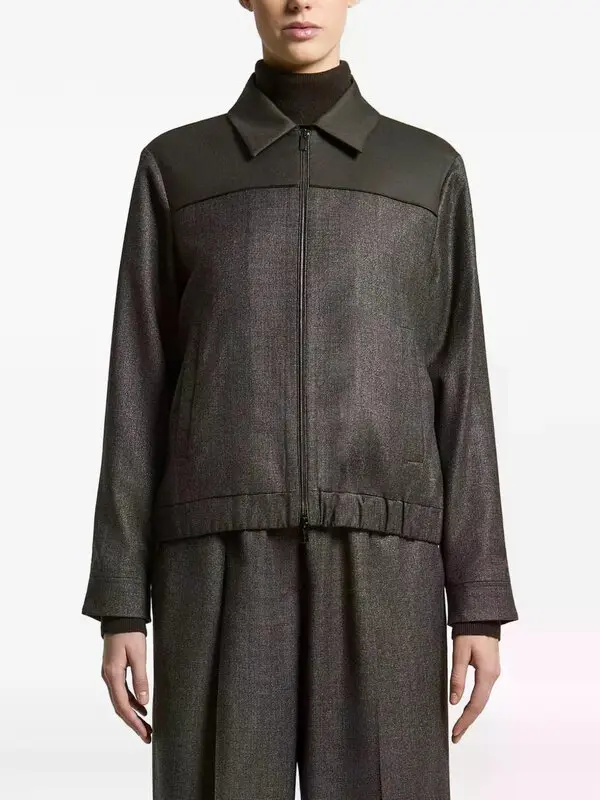 Peserico Panelled Elasticated-hem Jacket