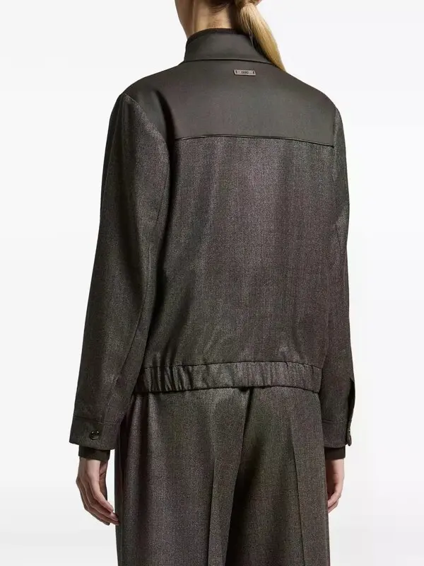 Peserico Panelled Elasticated-hem Jacket