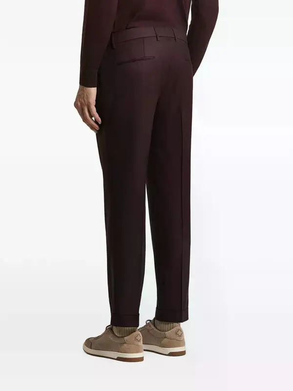 Peserico Pleated-detail Turn-up Trousers