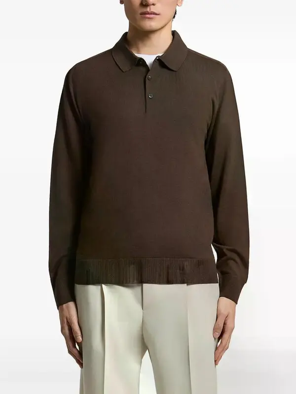 Peserico Long-sleeve Polo Shirt