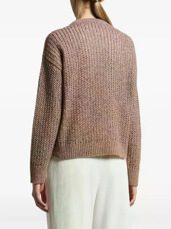 Peserico Sequin-embellished Open-knit Sweater