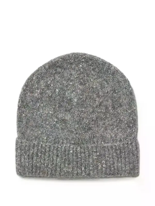 Peserico Marl-effect Beanie Hat