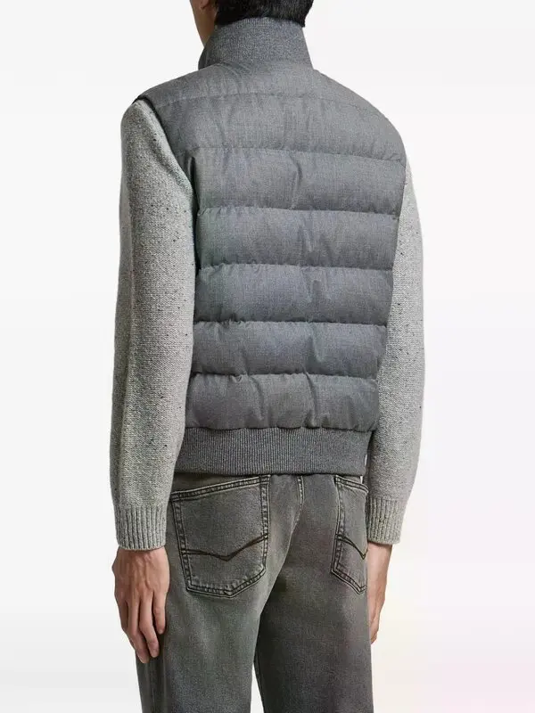 Peserico Quilted Panel-knit Jacket