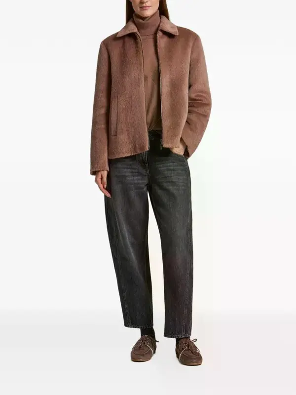 Peserico Zip-up Faux-fur Jacket