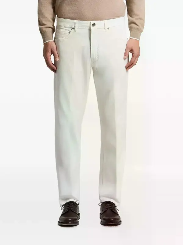 Peserico Logo-patch Straight-leg Jeans