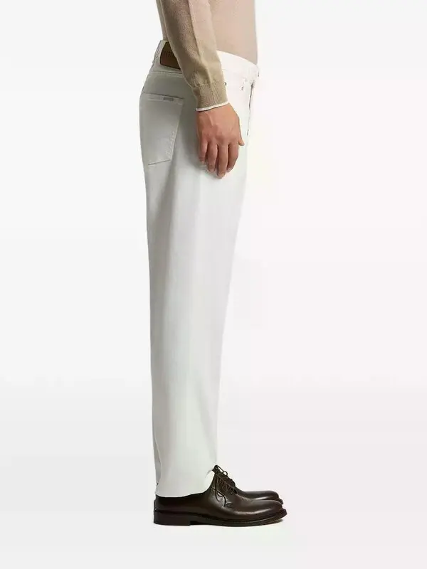 Peserico Logo-patch Straight-leg Jeans