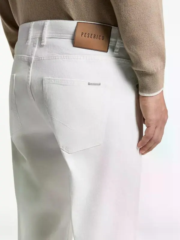 Peserico Logo-patch Straight-leg Jeans