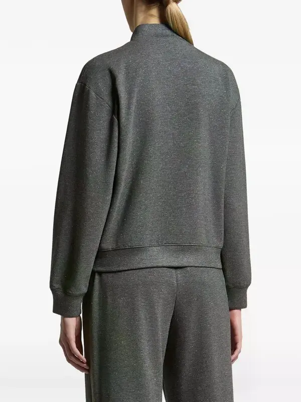 Peserico Marl-effect Zip-up Sweatshirt