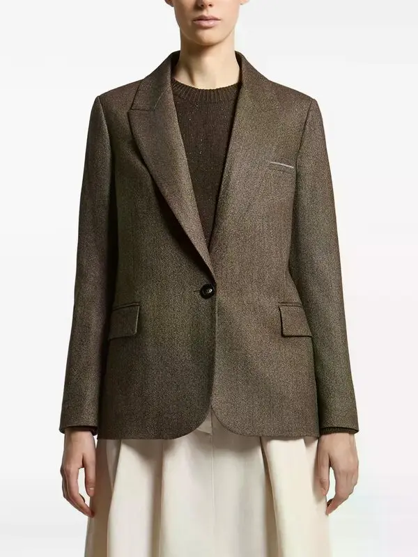 Peserico Single-breasted Peak-lapel Blazer