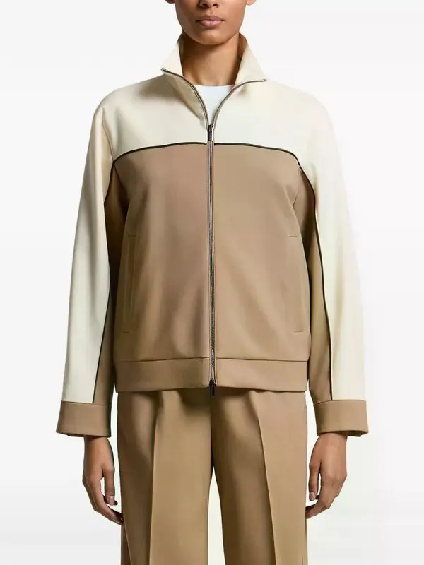 Peserico Colour-block Panelled Zip-up Jacket