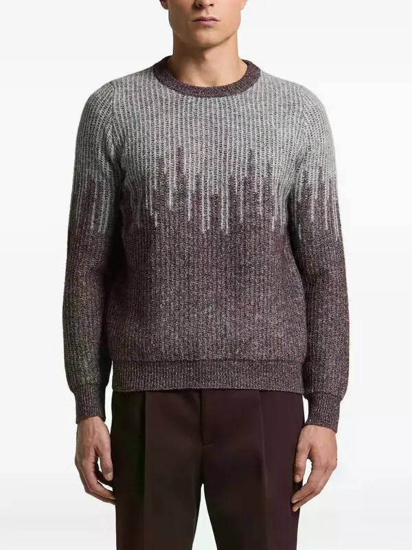 Peserico Ribbed-knit Two-tone Sweater