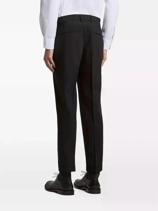 Peserico Pressed-crease Turn-up Trousers