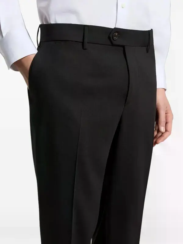 Peserico Pressed-crease Turn-up Trousers