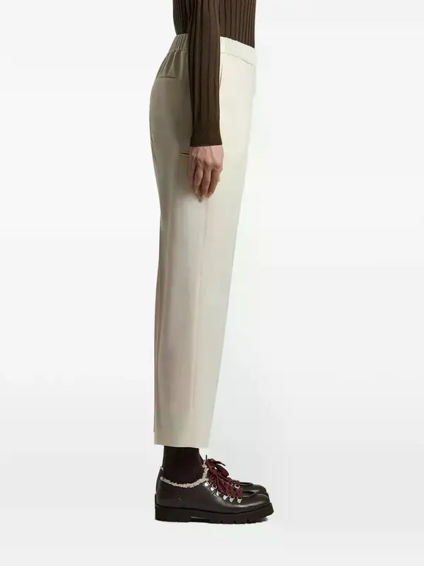 Peserico Elasticated-waistband Cropped Trousers