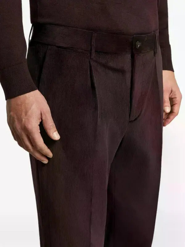 Peserico Pleated Corduroy Trousers