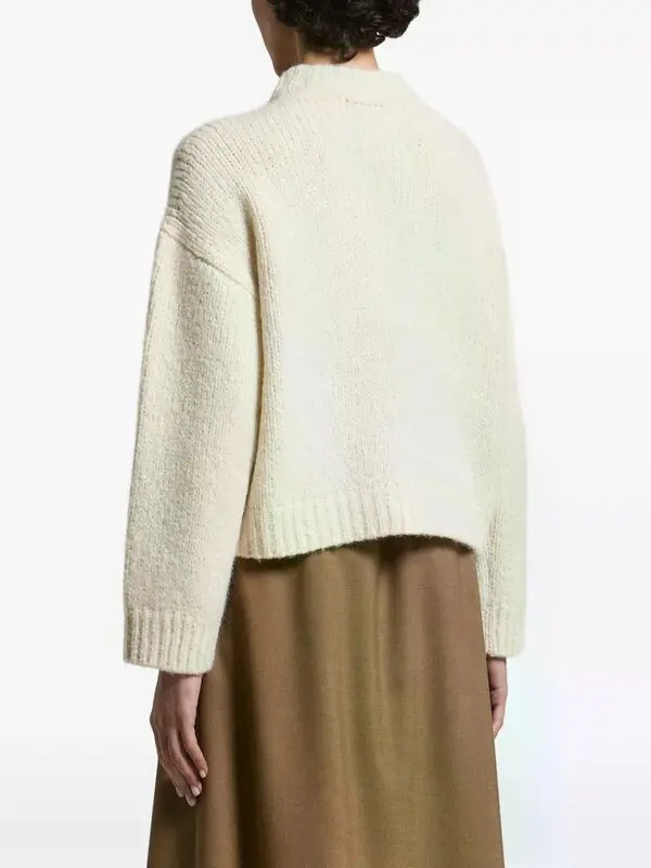 Peserico Intarsia-knit Dropped-shoulder Sweater