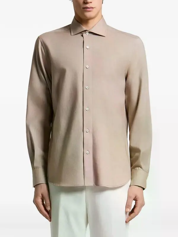 Peserico Long-sleeve Button-down Shirt
