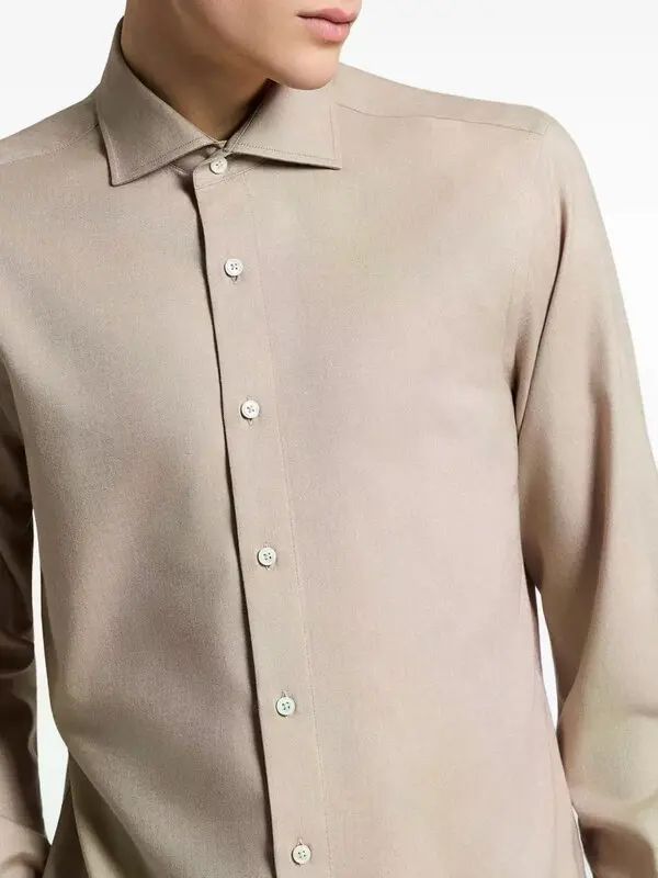 Peserico Long-sleeve Button-down Shirt