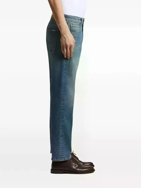 Peserico Faded Straight-leg Jeans