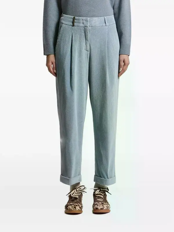 Peserico Pleated Corduroy Trousers
