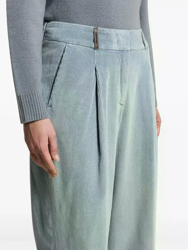 Peserico Pleated Corduroy Trousers