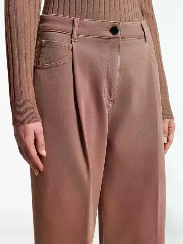Peserico Pleated Wide-leg Trousers
