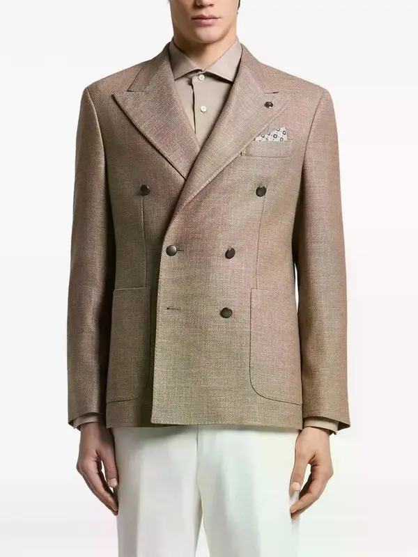Peserico Double-breasted Peak-lapels Jacket