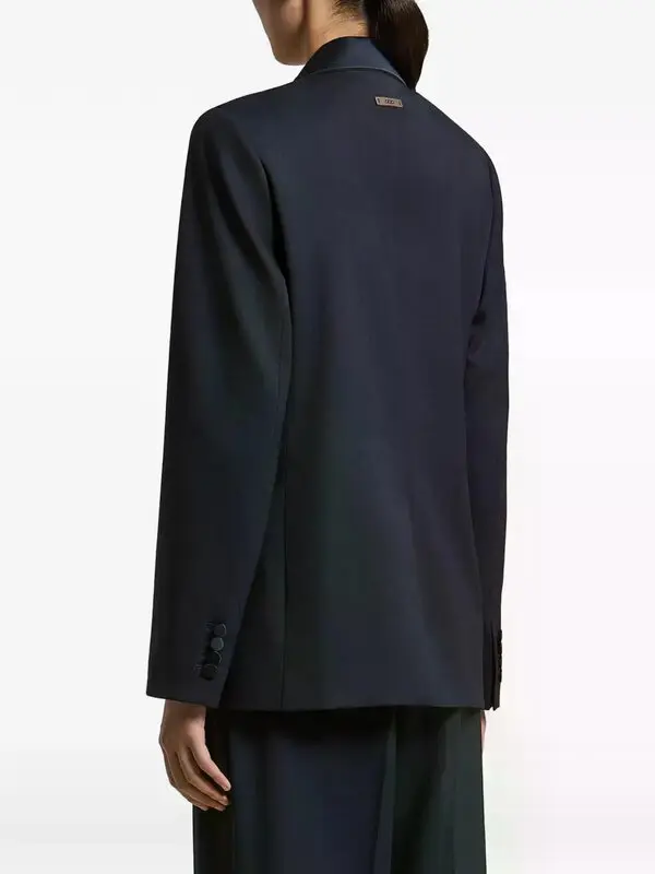 Peserico Satin-lapel Single-breasted Blazer