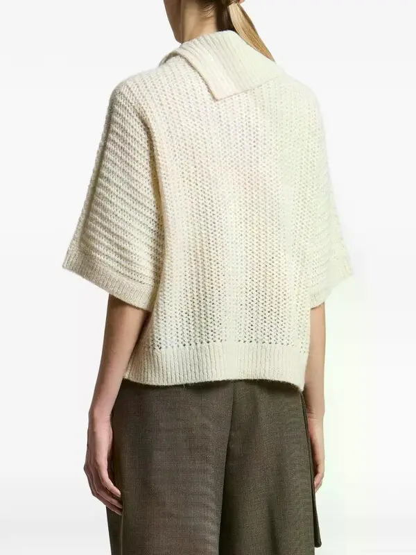 Peserico Waffle-knit Funnel-neck Sweater