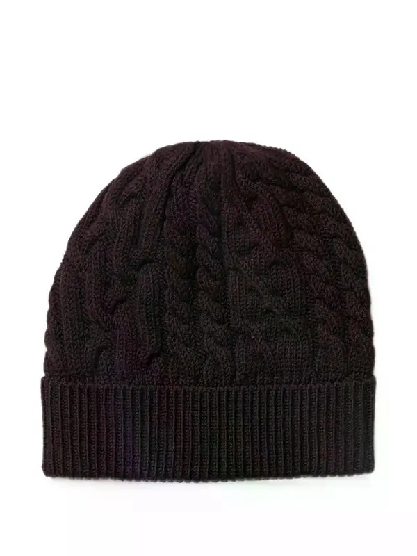 Peserico Cable-knit Beanie Hat