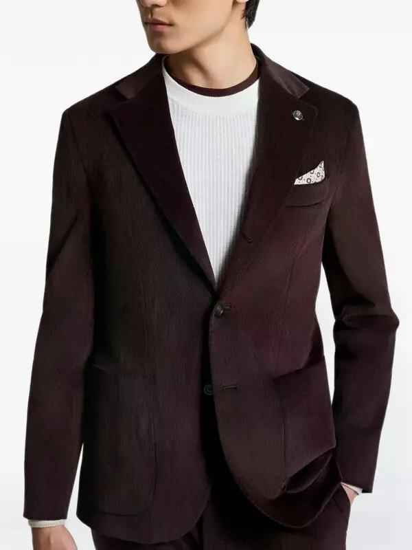 Peserico Corduroy Single-breasted Jacket