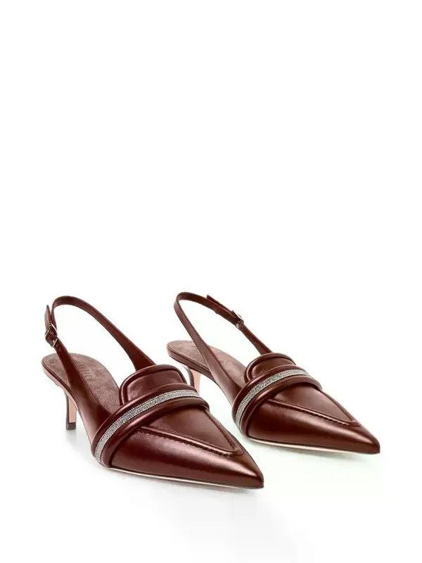 Peserico Monili-chain Slingback Pointed-toe Heeled Pumps