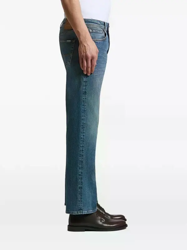 Peserico Faded-effect Straight-leg Jeans