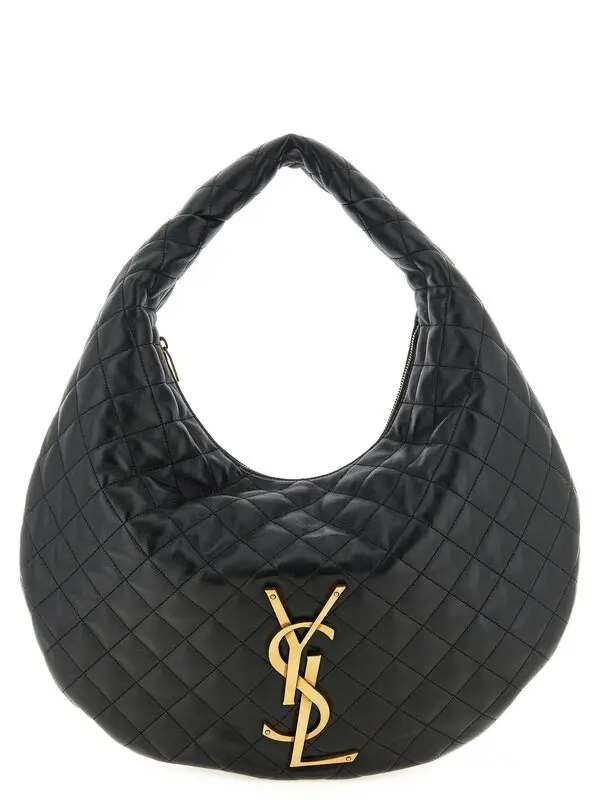 Saint Laurent Hobo Icare' Shoulder Bag - Black