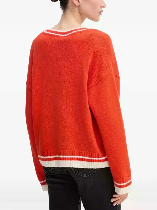 MSGM Striped V-neck Cardigan