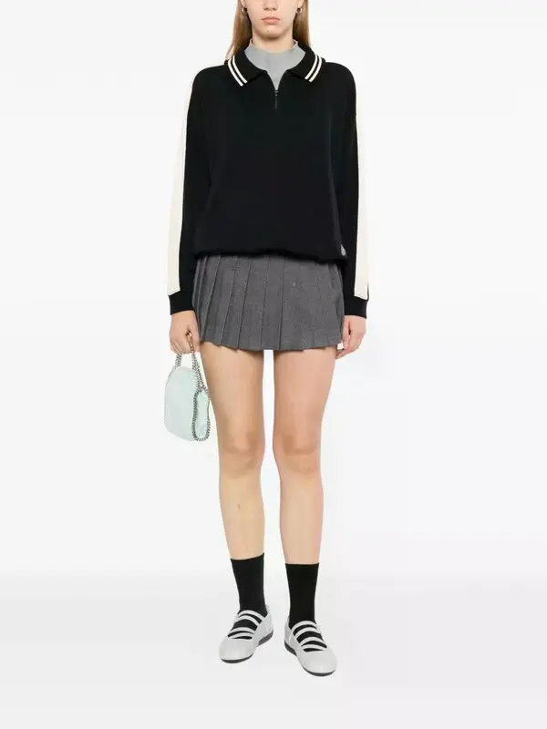 AGNES B. Half-zip Sweatshirt